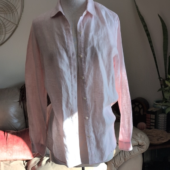 J. McLaughlin | Tops | J Mclaughlin Light Pink Button Down Shirt | Poshmark